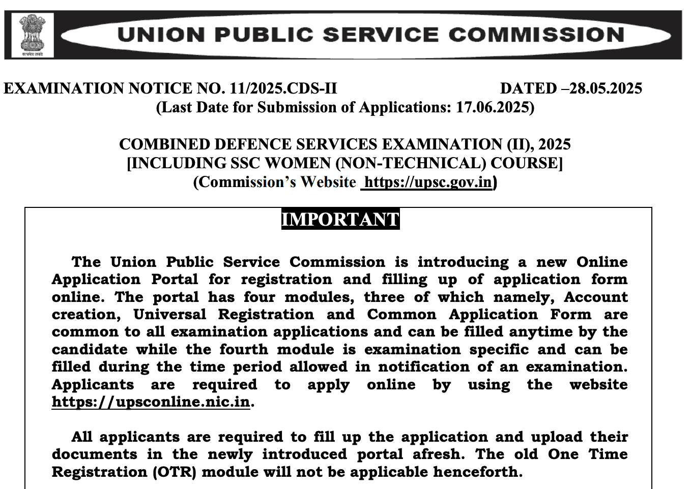 UPSC CDS 2 Marks 2025 Out Sarkari Results - Bharat Sarkari Results ...